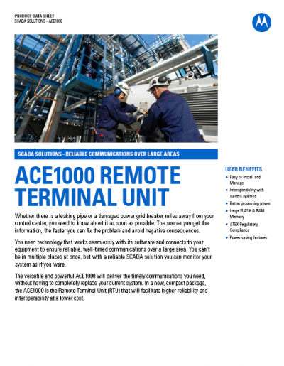 Motorola ACE1000 Remote Terminal Unit - EBIPAX INC
